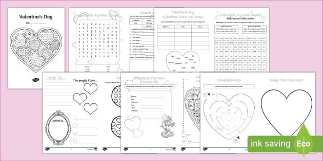 Valentine S Day Printable Worksheets