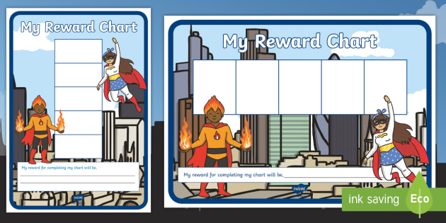 Superheroes 5 Frame Sticker Reward Charts (teacher made)