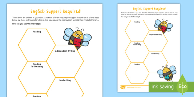 Mapping My Class English - Support Required Profile Map