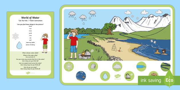 World of Water Can You Find...? Poster and Prompt Card Pack