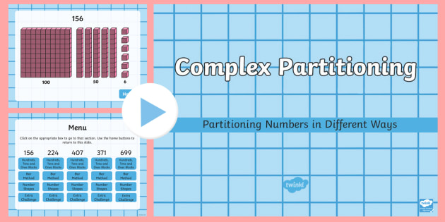 3-Digit Partitioning PowerPoint - KS2 Maths Primary Resources