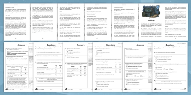 KS2 Fantasy Gaming Adventure Story Differentiated Reading Comprehension