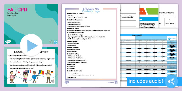 FREE! - EAL CPD: Leading EAL (Part Two) Complete Pack