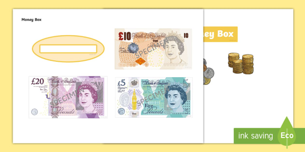 Money Box Themed Mug Box Decals Pack - mug box, decals, themed, pack, money