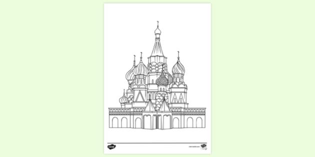 FREE! - Russian Colouring Page for Kids | Colouring Sheets