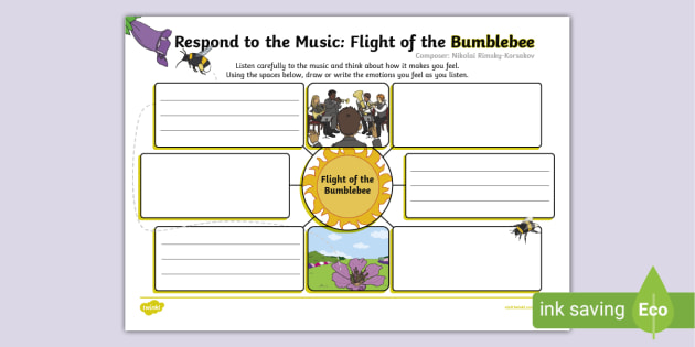 👉 Respond to the Music: Flight of the Bumblebee Activity