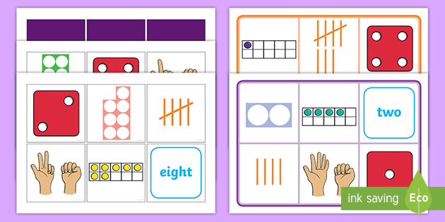 Representing Numbers To 10 Bingo teacher Made Representing Numbers To 10 Bingo teacher Made