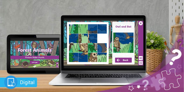 Forest Animals Picture Slider Puzzle Game | Twinkl Go!