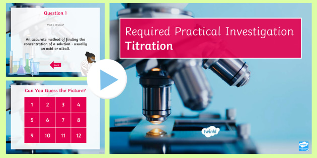 Required Practical Investigation Titration Quiz PowerPoint
