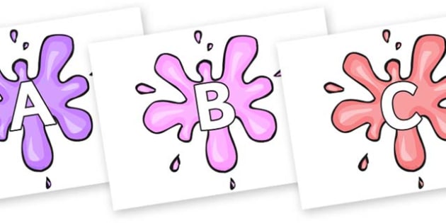 FREE! - A-Z Alphabet on Splat (teacher made)