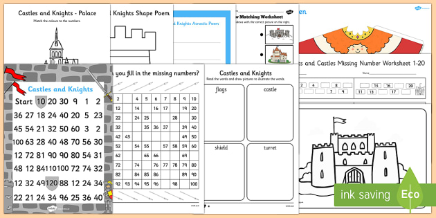 Top Ten Castles Activity Pack (teacher made)