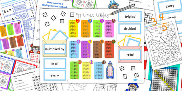 Multiplication Lapbook Creation Pack - Home Education Resources
