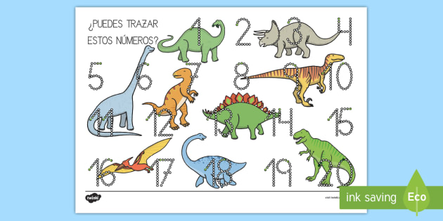 Tapiz de formación de números: Los dinosaurios tapiz de formación de letras