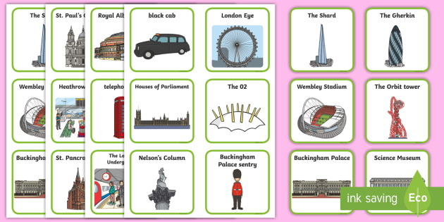 London Square Cards (Small) (teacher made)