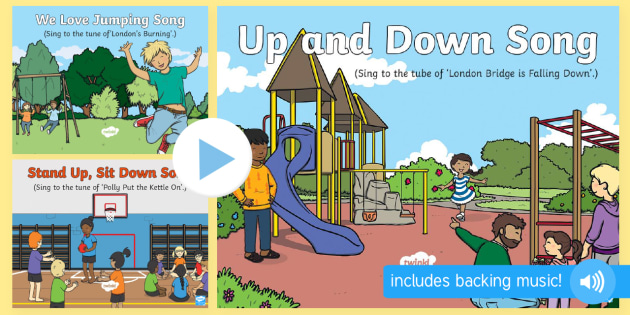 Up and Down Songs and Rhymes PowerPoints Pack (teacher made)