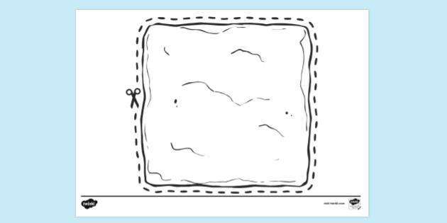FREE! - Large Square Boulder Colouring Sheet | Colouring Sheets