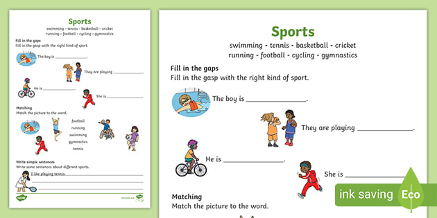 Sports Worksheet / Worksheet, worksheet (teacher made)