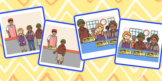 Sequencing Cards Lunchtime