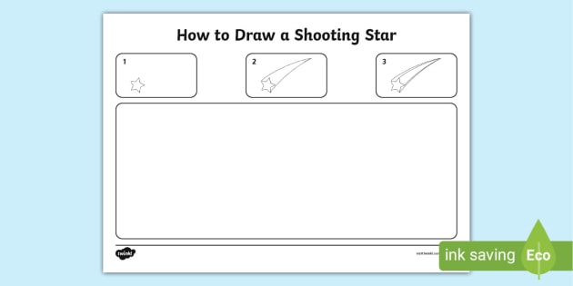 FREE! - How to Draw a Shooting Star (teacher made)