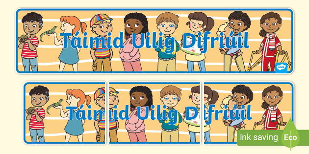 We Are All Different Display Banner Gaeilge (teacher made)