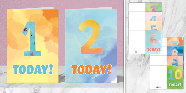 Age Today Card Pack | Twinkl Party (teacher made)