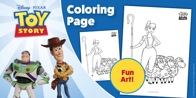bo peep toy story 4 coloring pages