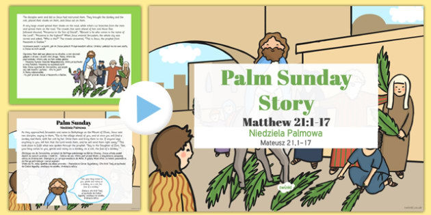 Palm Sunday Story PowerPoint Polish Translation