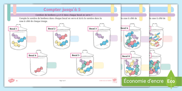 * NEW * Activité de comptage : combien y a-t-il de bonbons