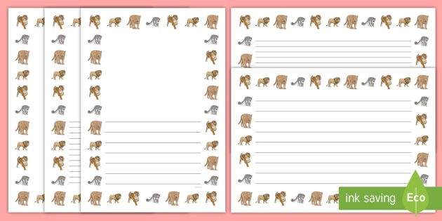 FREE! - Big Cats Page Border Pack - (teacher made)