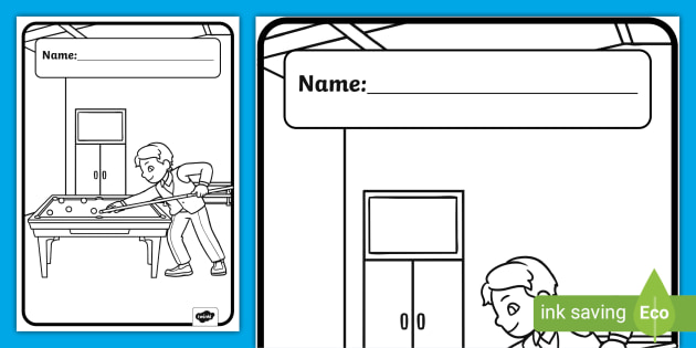 FREE! - Billiards & Snooker Colouring Book Cover