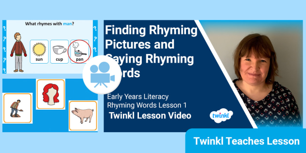 EYFS Rhyming Words Video Lesson | Remote Learning Tool