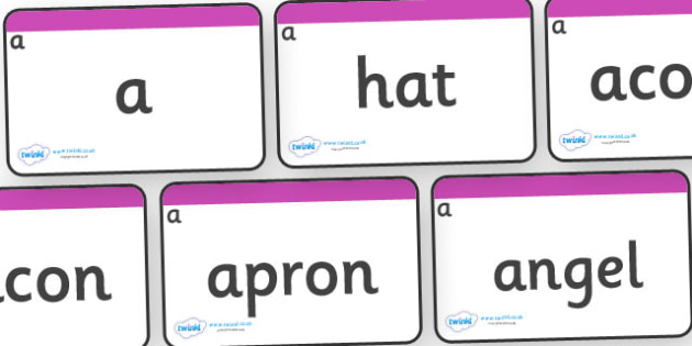 Known Graphemes for Reading: Alternative Pronunciations Word Cards