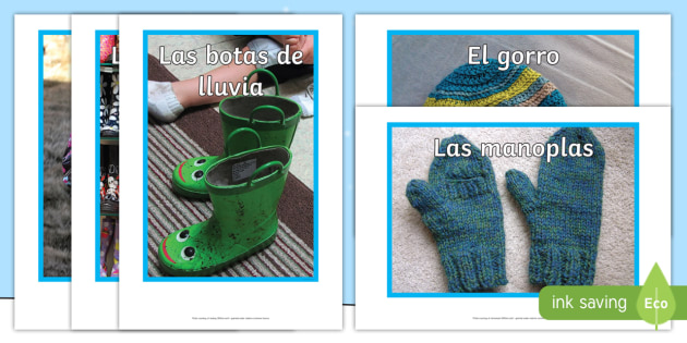 Winter Clothes Display Photos (teacher made)