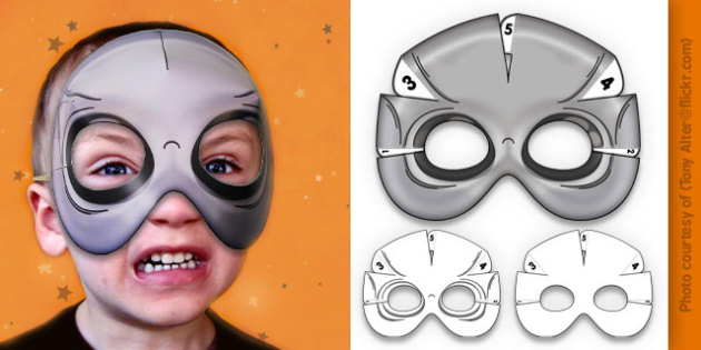 3D Halloween Alien Monster Mask