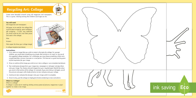 Recycling Art: Collage Activity (teacher made)