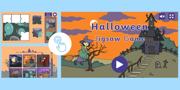 Jigsaw Game for Halloween Activity | Twinkl Go!