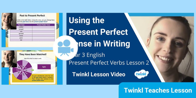 FREE! - Year 3 (Ages 7-8) Present Perfect Verbs: Video Lesson 2