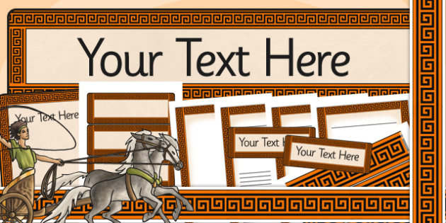 Ancient Greece Themed Editable Display Pack - ancient greece