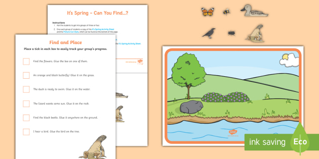 It's Spring Can You Find...? Poster and Prompt Card Pack