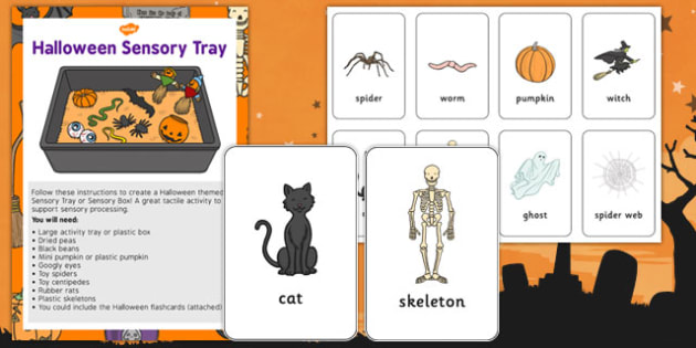 Halloween Sensory Tray (teacher made)