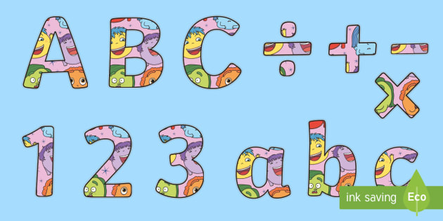 Mood Monsters Display Lettering (creat de profesori)