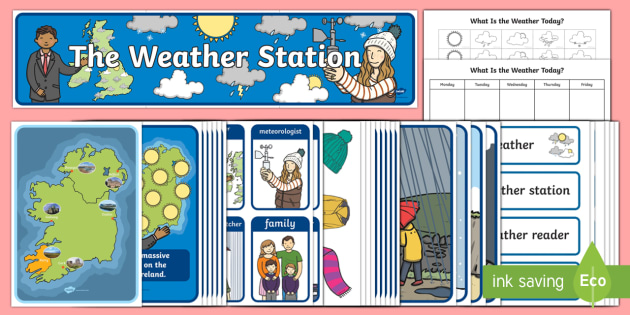 Primary School Weather Station Role Play Pack | Aistear