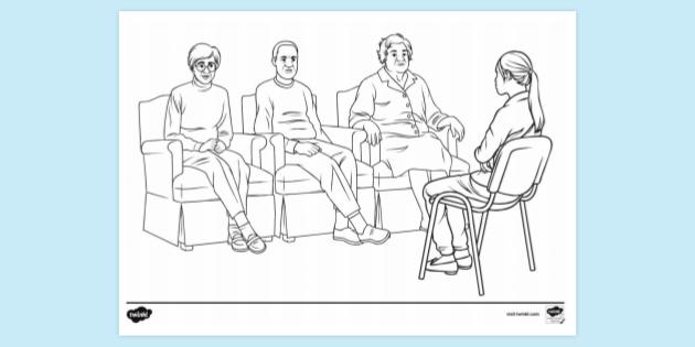FREE! - Resident Meeting Colouring Sheet | Colouring Sheets