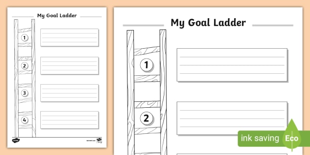 * NEW * My Goal Ladder Activity Sheet (teacher made)