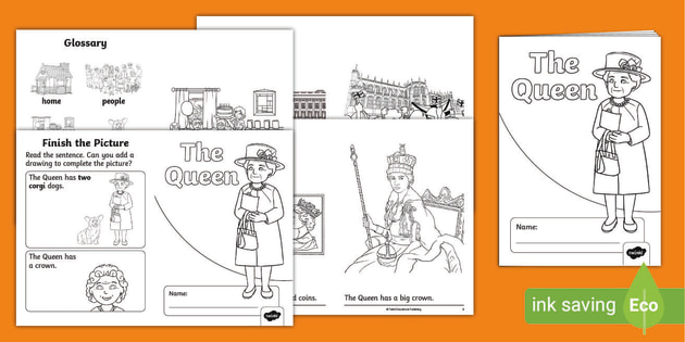 Read and Colour Non-Fiction Booklet: The Queen