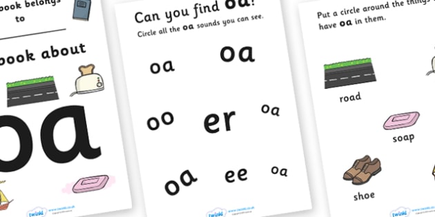 My Phase 3 Digraph Workbook (oa) - Digraph Formation, Phase 3, phase three