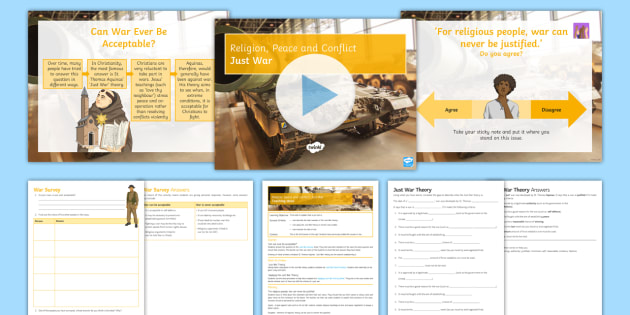 Religion, Peace and Conflict Lesson 3: Just War