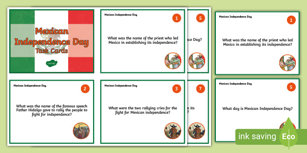 Mexican Independence Day Task Cards (teacher made)