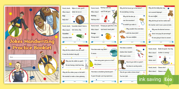 Handwriting Jokes Practice Booklet - Handwriting - KS2