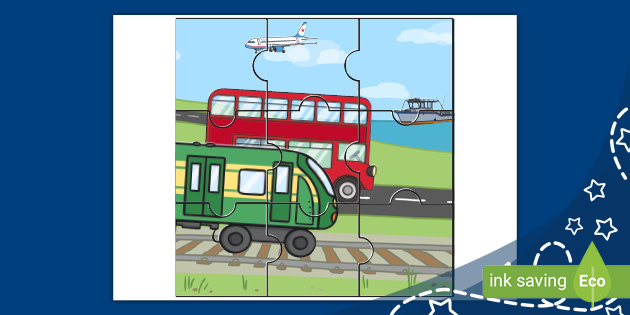 Transport Jigsaw Puzzle (teacher made)
